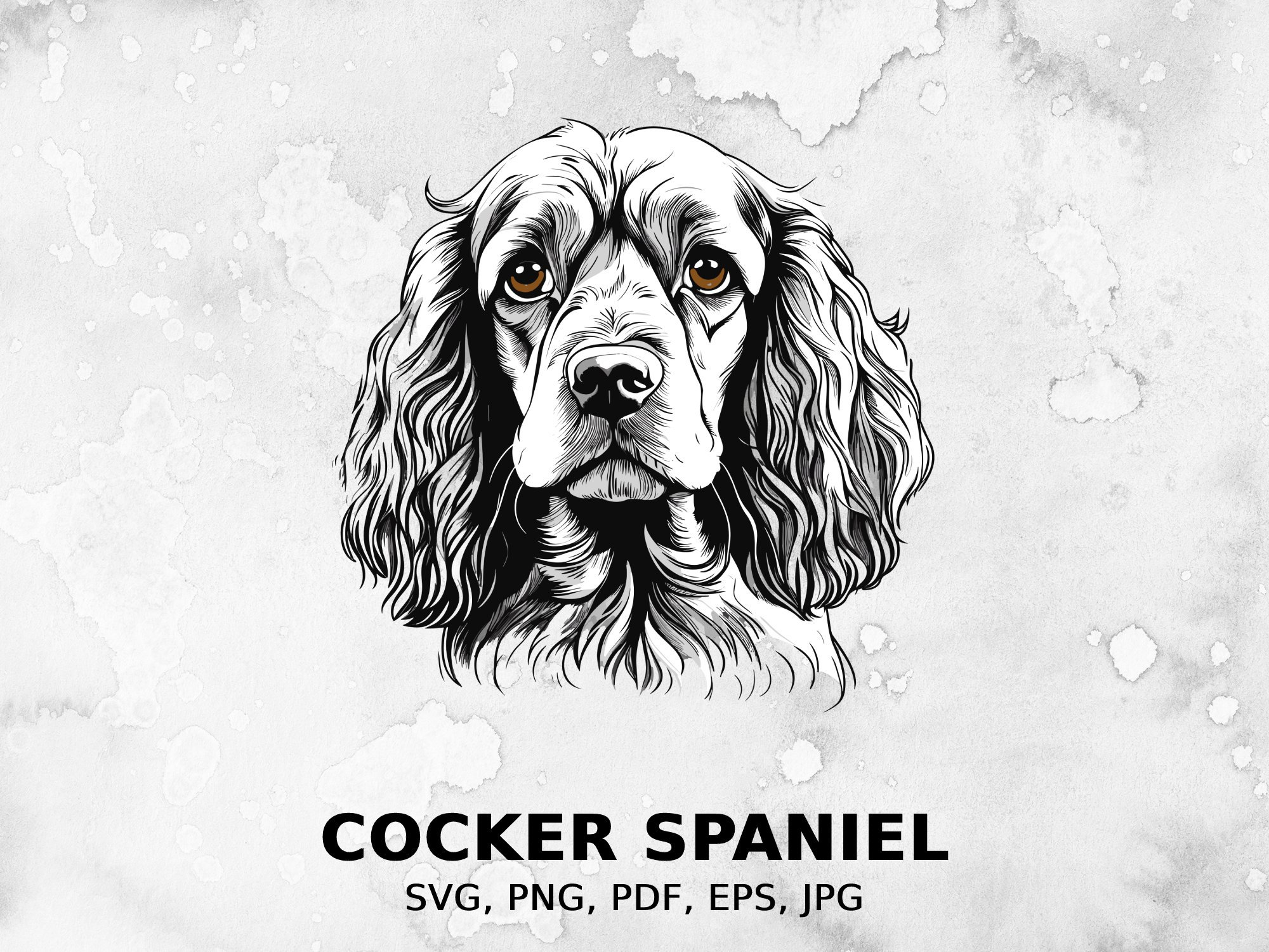 Cocker Spaniel Svg Dog Svg File Pet Svg Pdf File Png Eps - Etsy