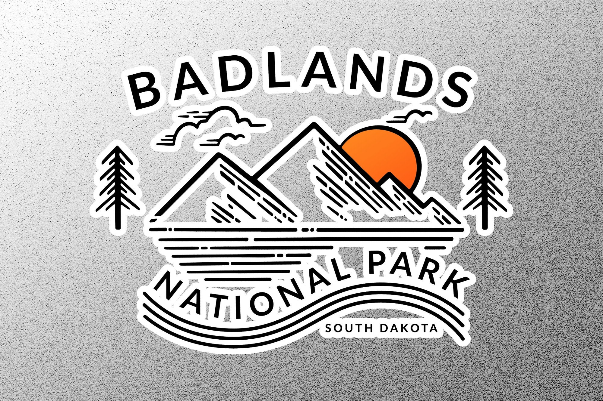 Badlands National Park Svg, Png, Pdf, Eps, Jpg Clipart, Graphic ...