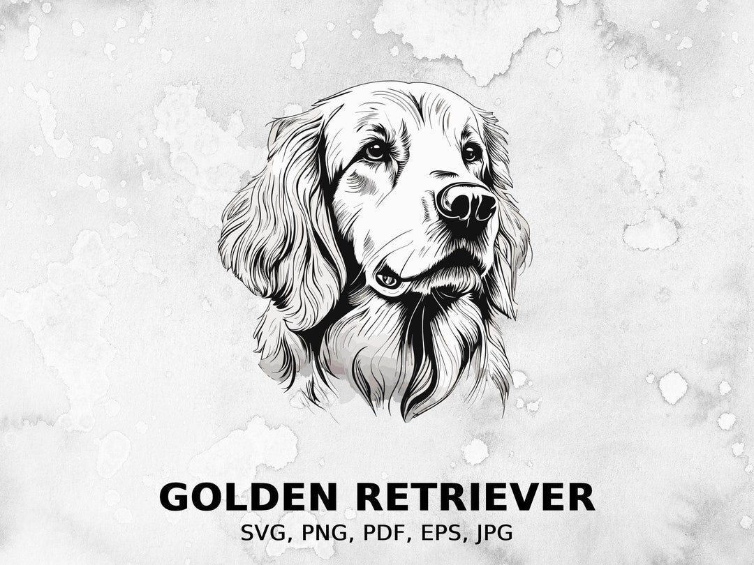 Golden Retriever Svg, Dog Svg File, Pet Svg, Pdf File, Png, Eps File ...