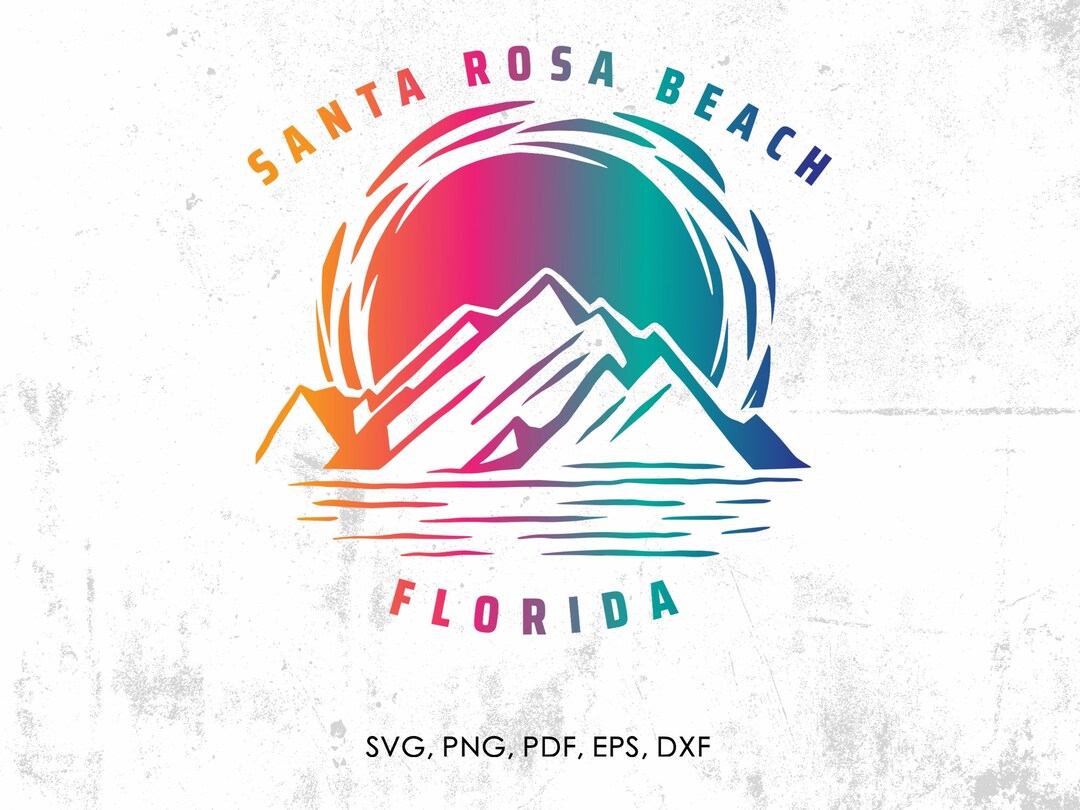 Santa Rosa Beach Svg, Summer Vacation, Spring Break, Beach Svg, Png ...