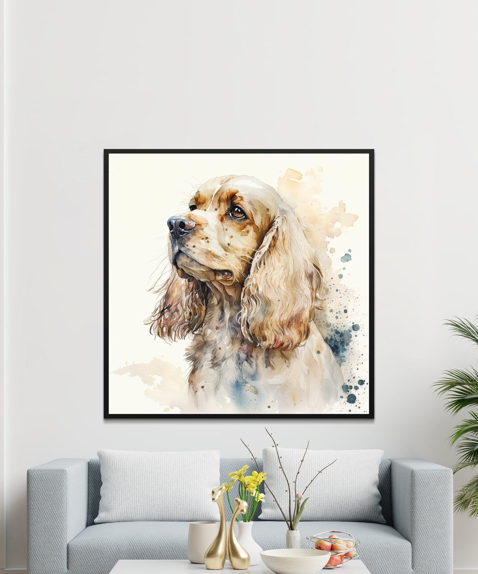 Cocker Spaniel Art Print, Cocker Spaniel Dog Print, Cocker Spaniel ...
