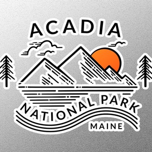 Acadia National Park Svg Png Pdf Eps Jpg Clipart - Etsy