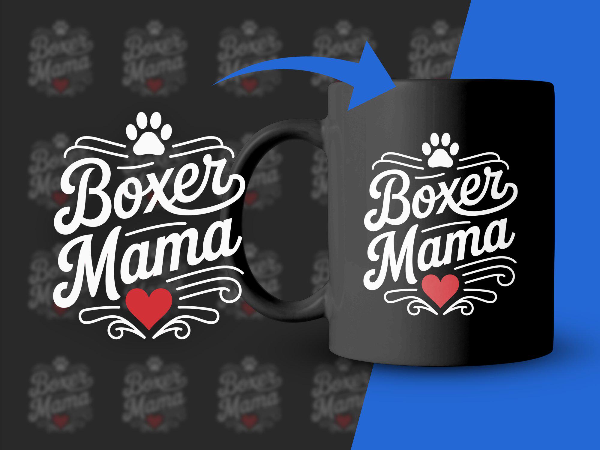 Boxer Mama Svg, Boxer Mom Svg, Dog Mother Svg, Dog Lover Svg, Cut File ...