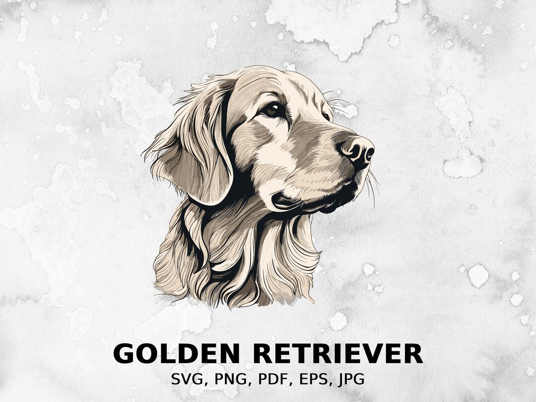 Golden Retriever Svg, Dog Svg File, Pet Svg, Pdf File, Png, Eps File ...