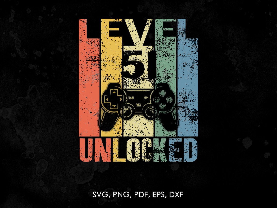 Level 51 Unlocked Svg, 51st Birthday Gift for Gamers | Svg, Png, Pdf ...