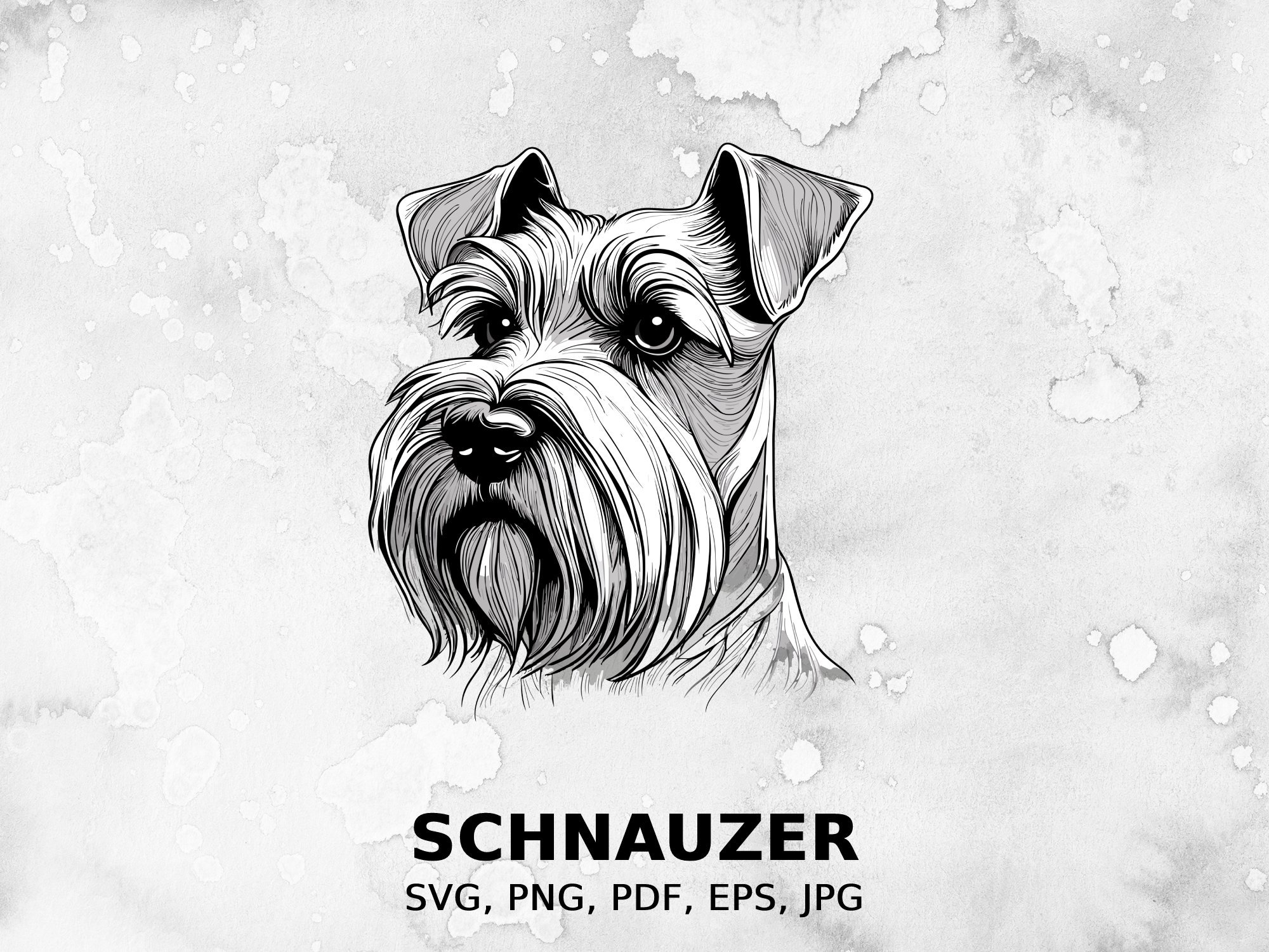 Schnauzer Svg, Dog Svg File, Pet Svg, Pdf File, Png, Eps File, Cut File ...