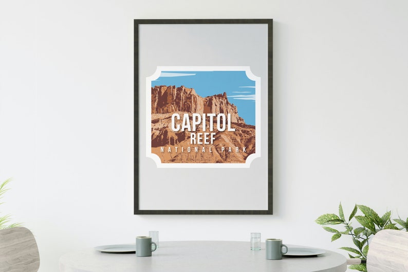 Capitol Reef National Park Svg, Png, Pdf, Eps, Jpg | Clipart, Graphic ...
