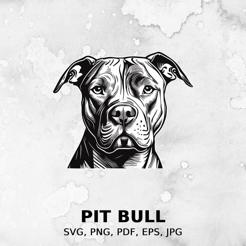 Pit Bull Svg - Etsy