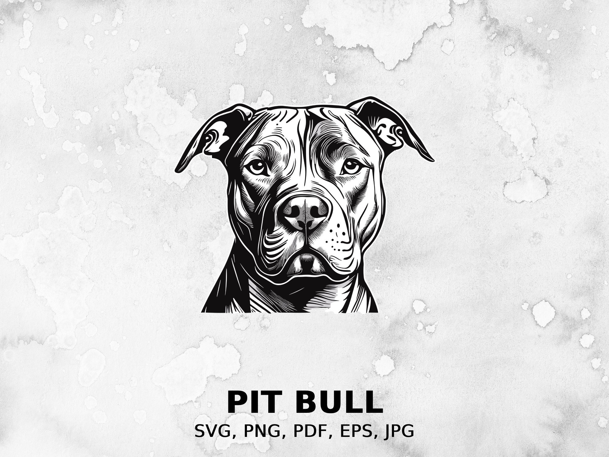 Pit Bull Svg, Dog Svg File, Pet Svg, Pdf File, Png, Eps File, Cut File ...