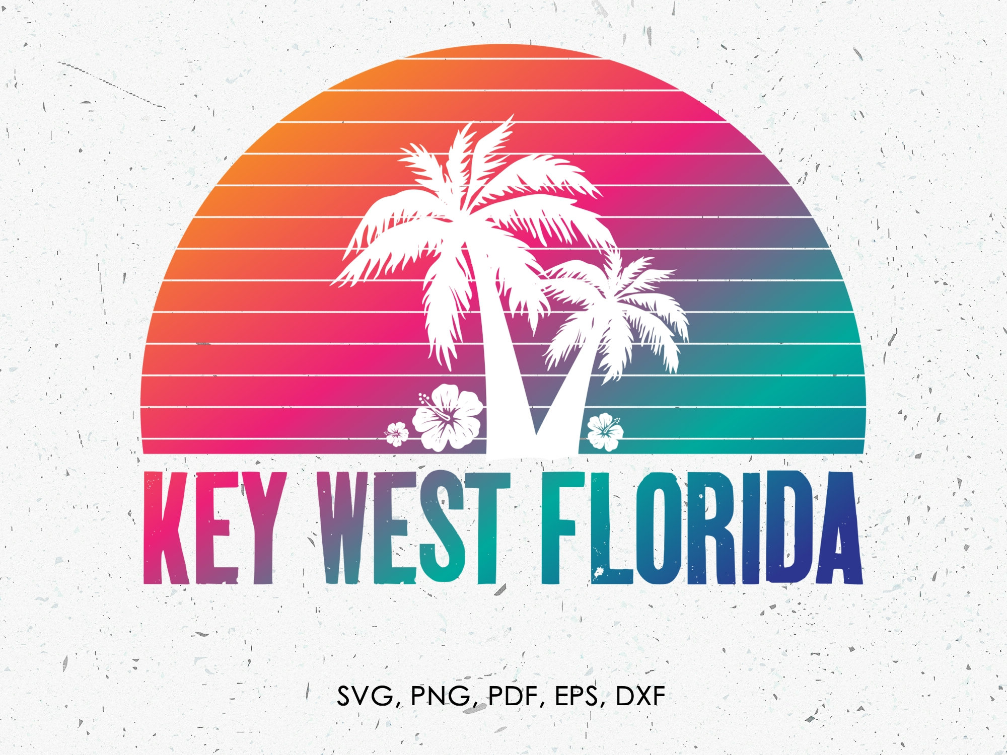 Key West Florida Svg, Summer Beach Vacation, Spring Break Png, Eps ...