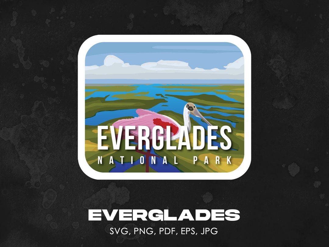 Everglades National Park Svg, Png, Pdf, Eps, Jpg | Clipart, Graphic ...