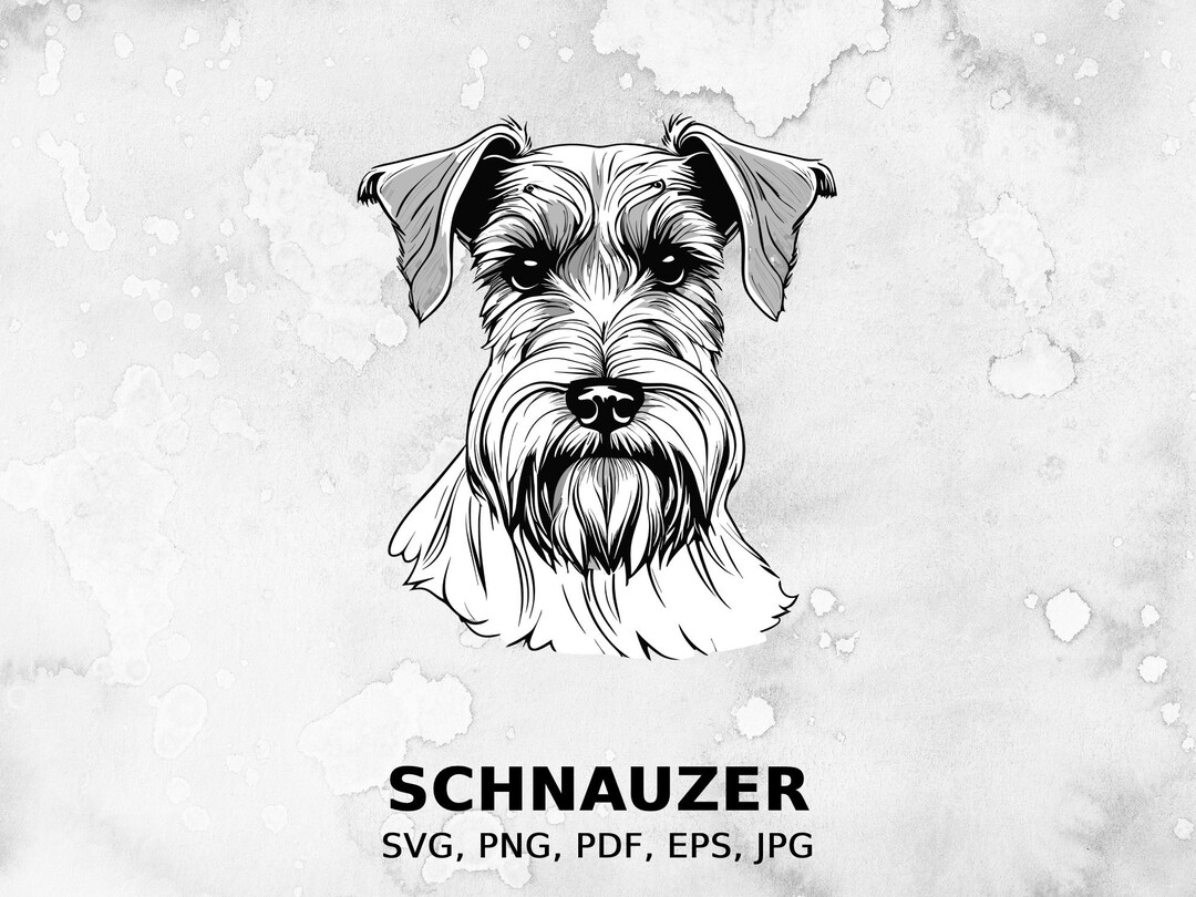 Schnauzer Svg, Dog Svg File, Pet Svg, Pdf File, Png, Eps File, Cut File ...