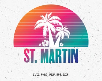 Saint Martin Svg - Etsy