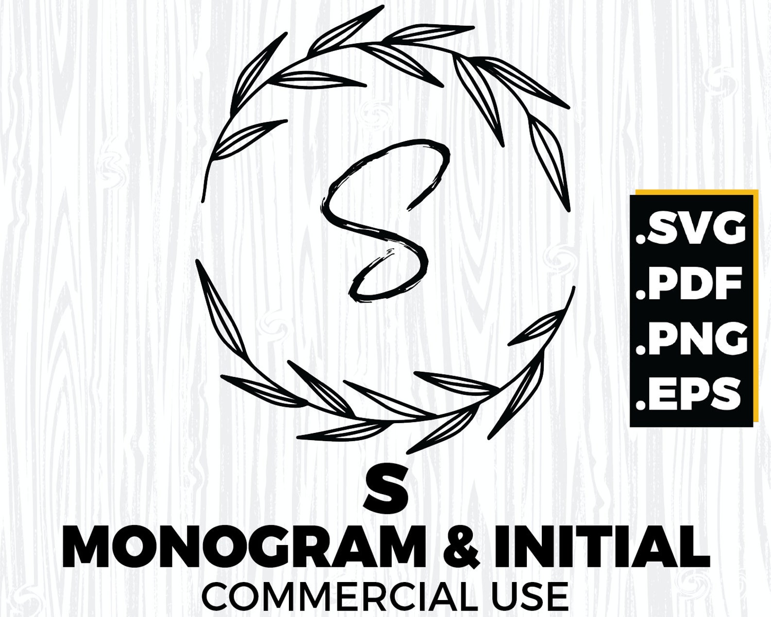 S Monogram, S Initial, S Letter, Alphabet, Svg, Png, Pdf, Eps for ...