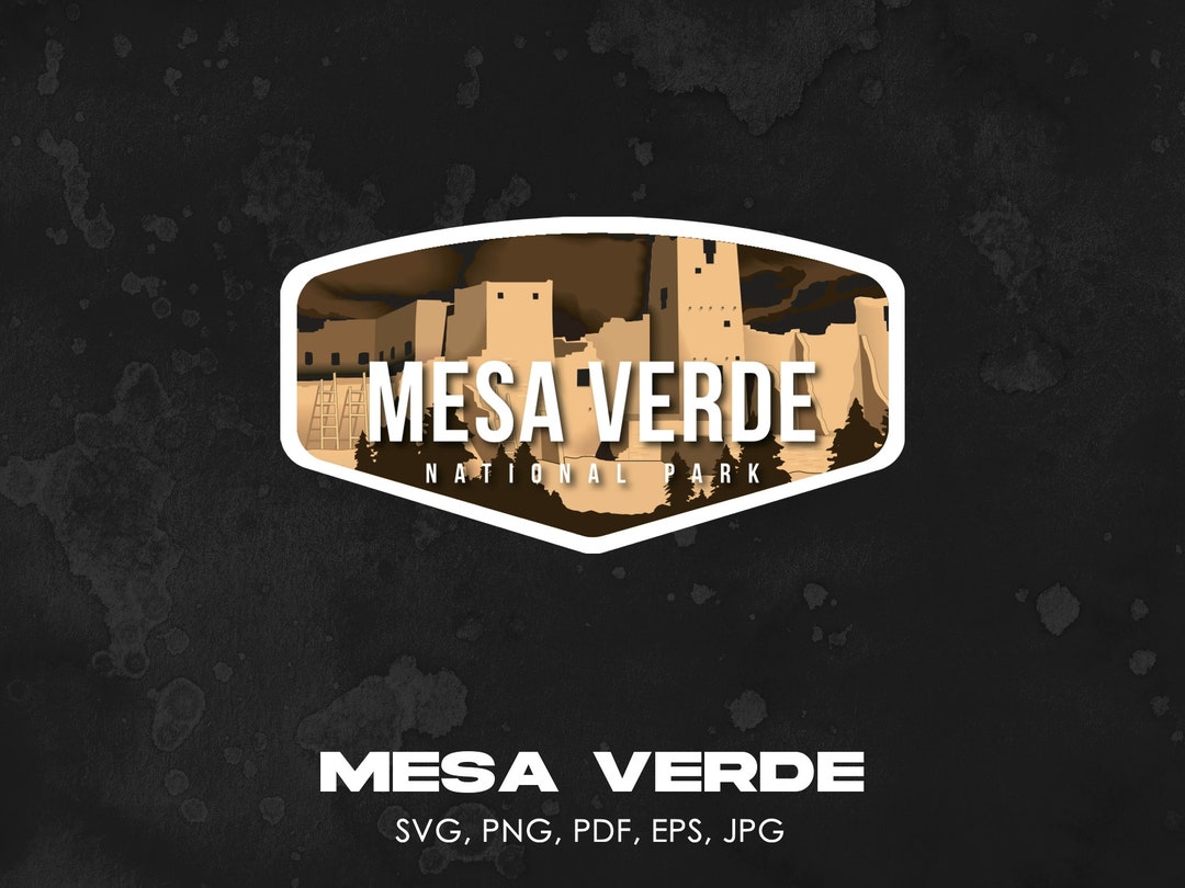 Mesa Verde National Park Svg, Png, Pdf, Eps, Jpg | Clipart, Graphic ...
