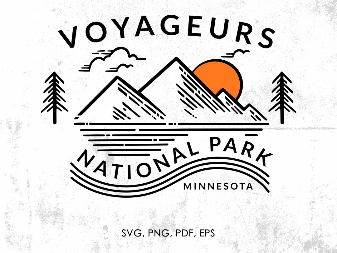 Voyageurs National Park Svg, Png, Pdf, Eps, Jpg | Clipart, Graphic ...