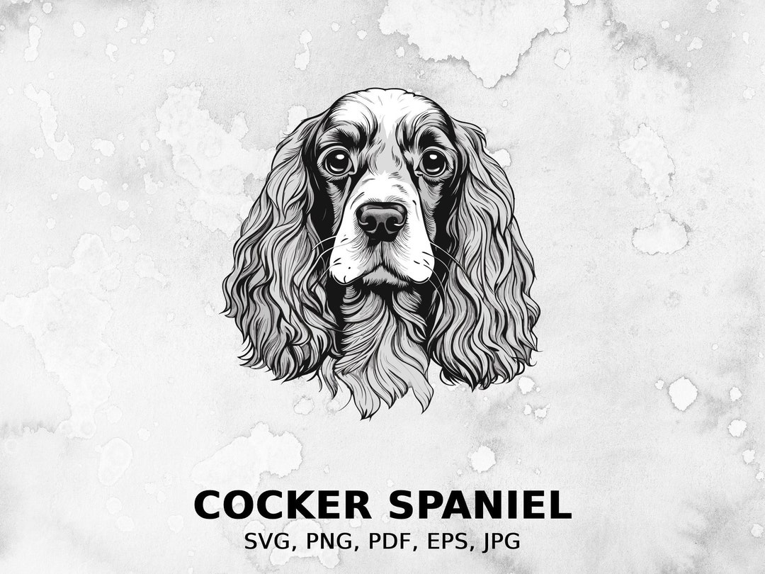 Cocker Spaniel Svg, Dog Svg File, Pet Svg, Pdf File, Png, Eps File, Cut ...