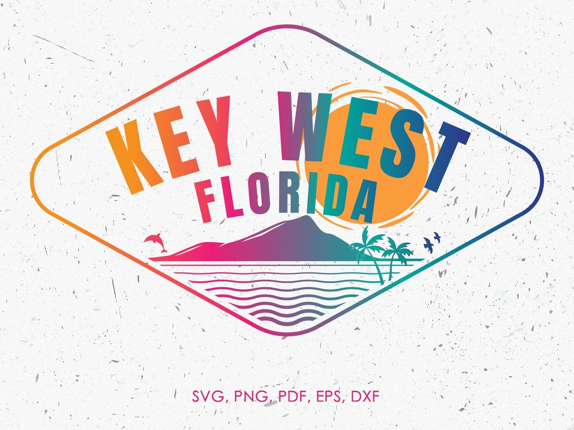 Key West Florida Svg Summer Beach Vacation Spring Break - Etsy
