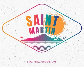 Saint Martin Svg - Etsy