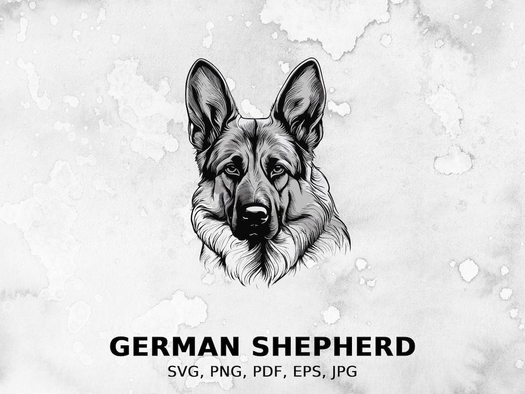 German Shepherd Svg, Dog Svg File, Pet Svg, Pdf File, Png, Eps File ...