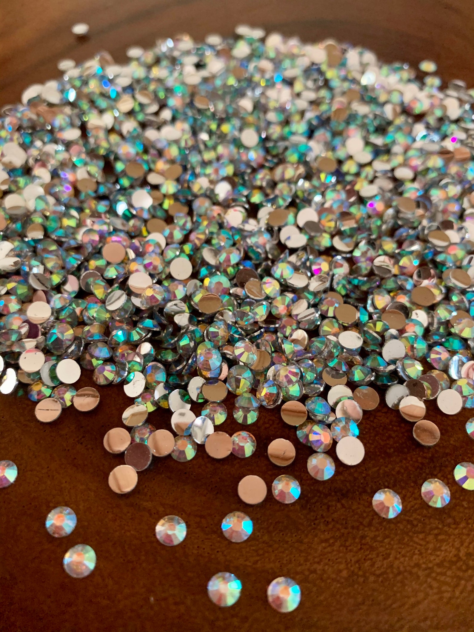 1500ct Crystal AB Rhinestones with Silver Back Non Hotfix | Etsy