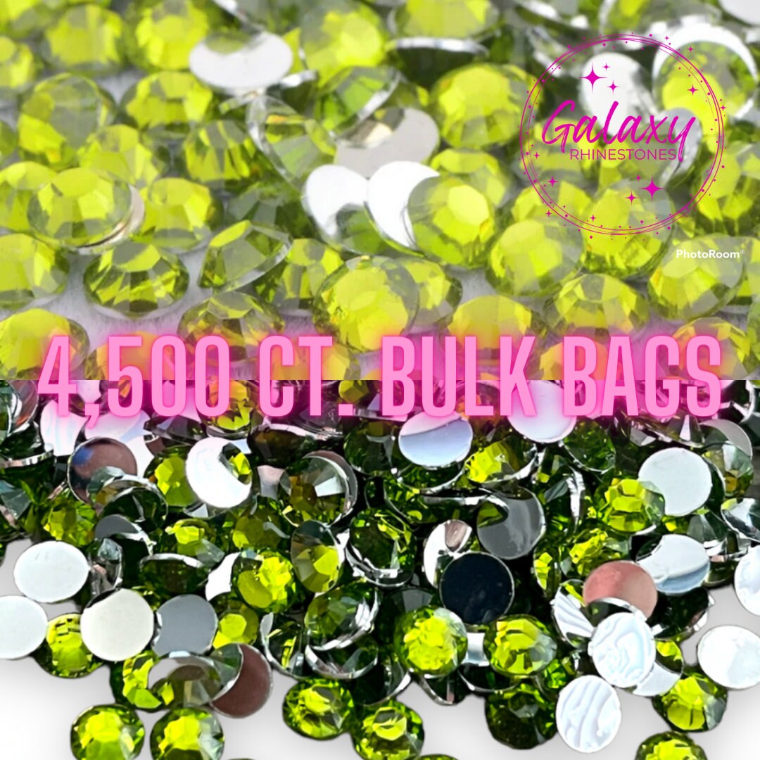 4500ct Bulk Wholesale Olive Green Resin Rhinestones Non - Etsy