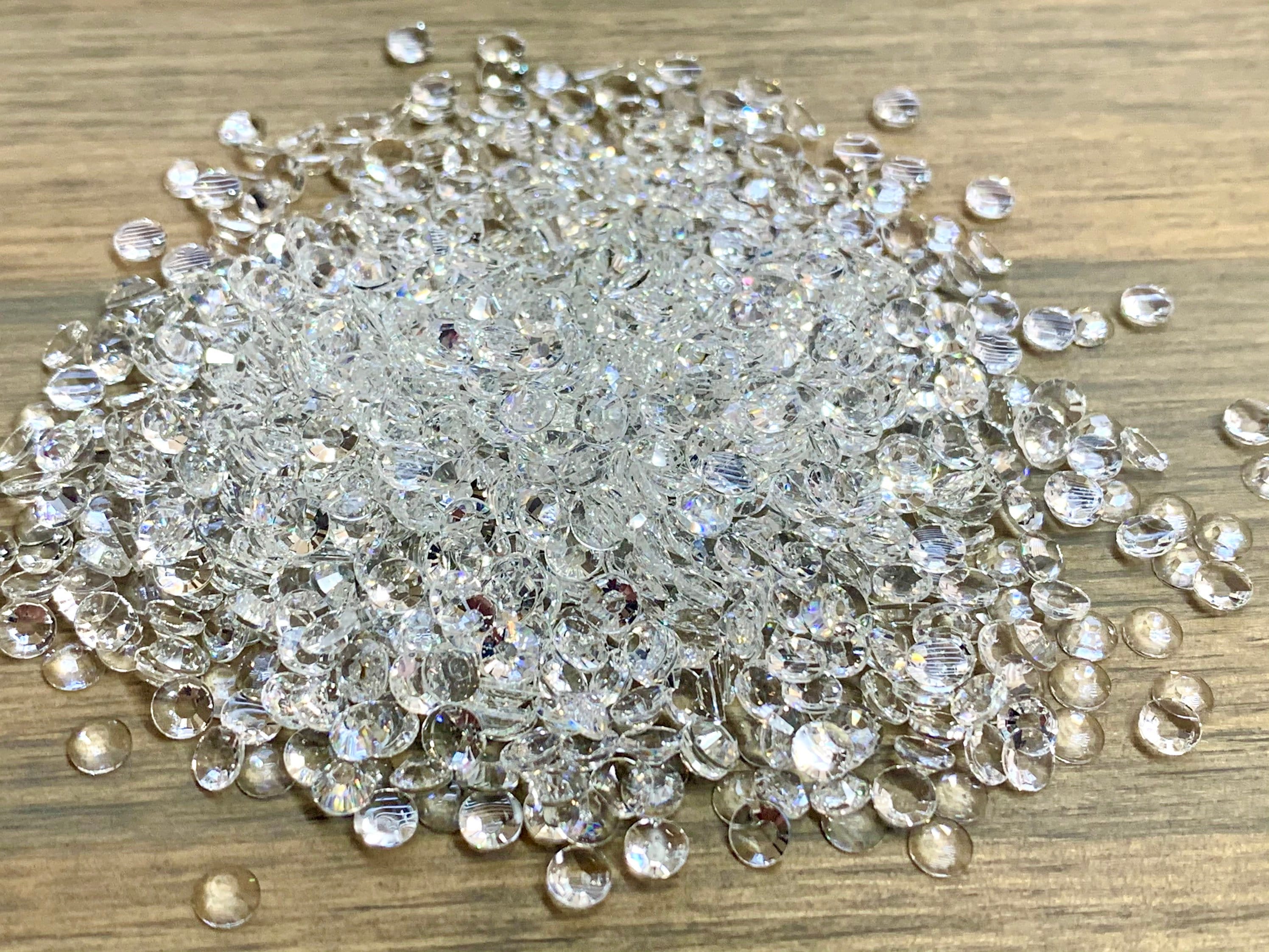 1500ct Clear Transparent Rhinestones With Clear Back Non - Etsy