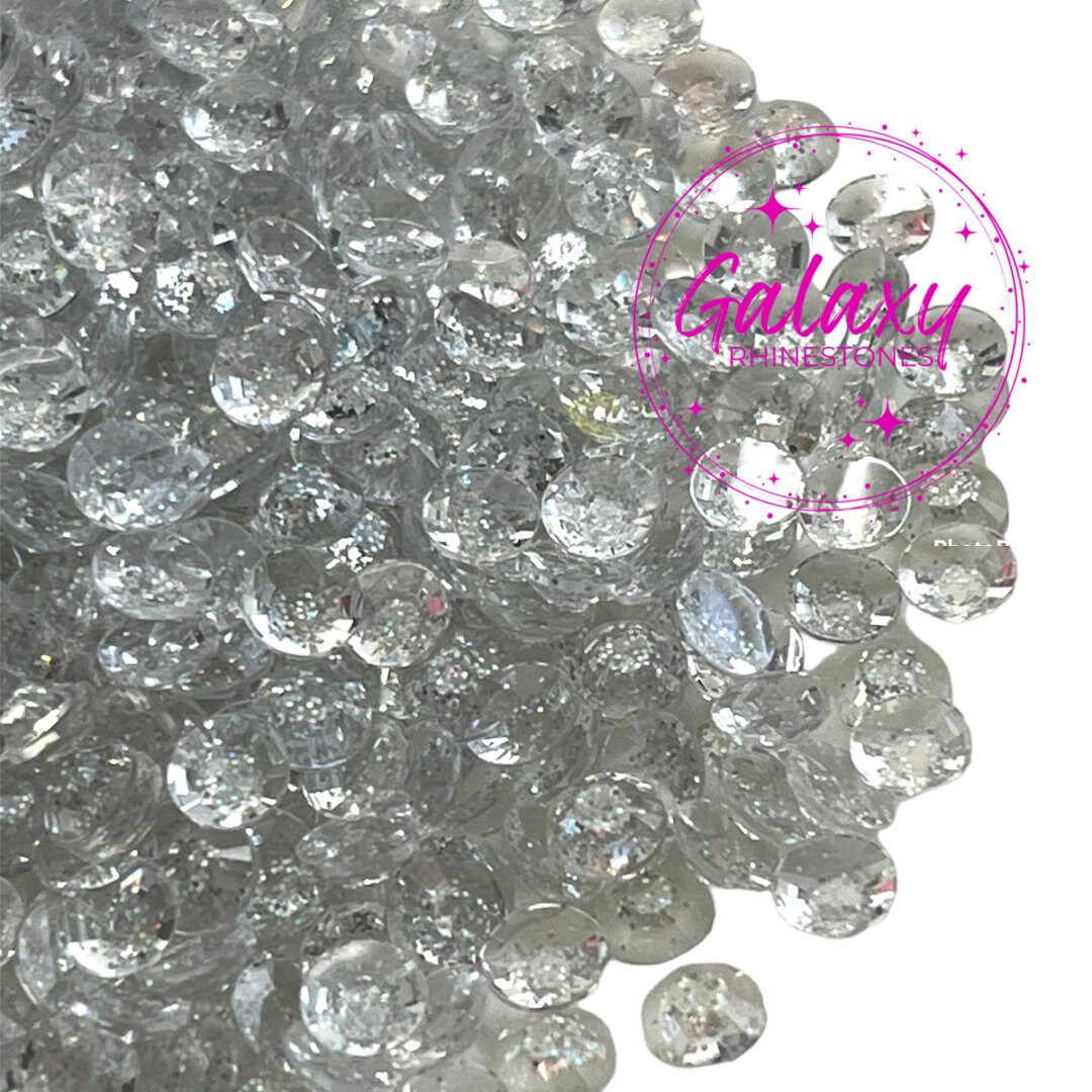 1,500ct STARRY SKY Silver Glitter Transparent Rhinestones With Clear ...