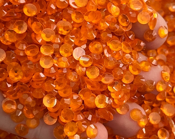 CLEARANCE 3,000ct Glow in the Dark Orange Luminous Rhinestones Non ...
