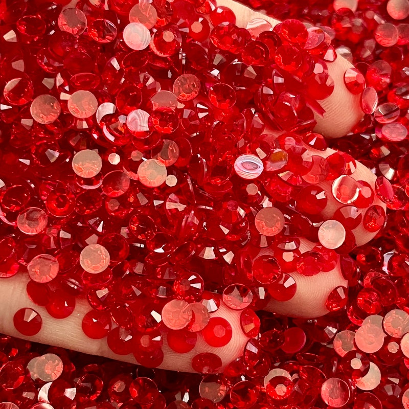 Ss34 Red Rhinestones - Etsy