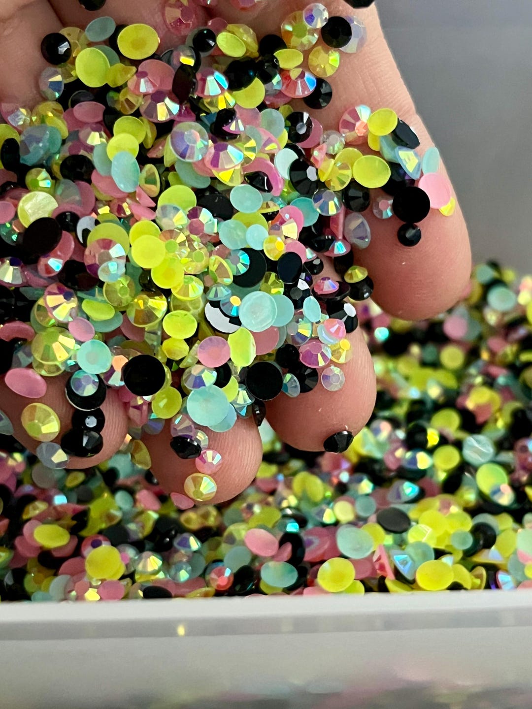 Spongebob Custom Mix Resin Rhinestones Non Hotfix Flatback 3MM, 4MM ...