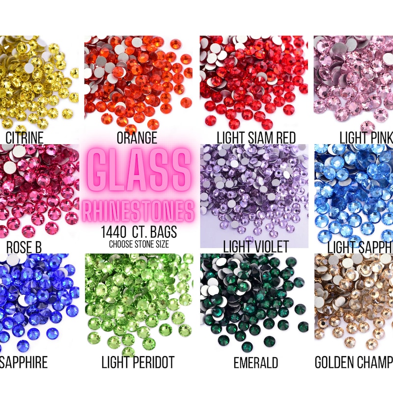 Glass Rhinestones - Etsy