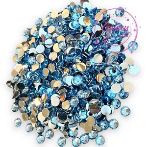 1500ct Light Blue Resin Rhinestones Non Hotfix Flatback 2MM - Etsy