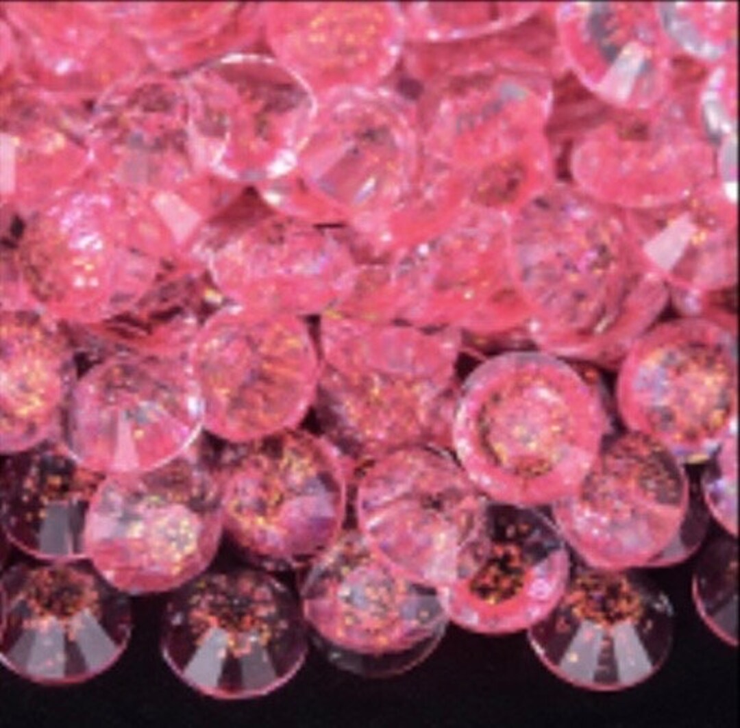 1500ct STARRY SKY Red Glitter Transparent Rhinestones With - Etsy