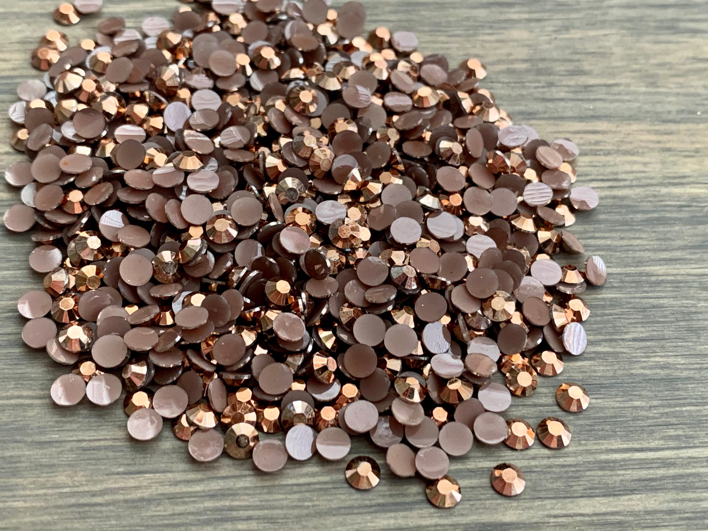 1500ct Copper Jelly Resin Rhinestones Non Hotfix Flatback - Etsy