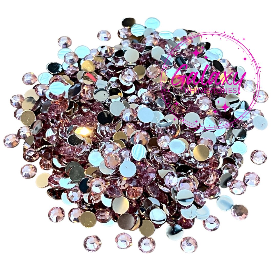 3,000ct. Light Pink 2MM, 3MM, 4MM, 5MM Rhinestones, Non-hotfix ...