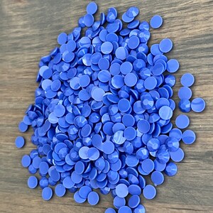 1,500ct OPAQUE Dark Blue Jelly Resin Rhinestones Non Hotfix Non AB ...