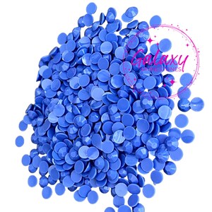 1,500ct OPAQUE Dark Blue Jelly Resin Rhinestones Non Hotfix Non AB ...