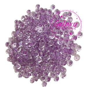 CLEARANCE 3,000ct STARRY SKY Purple Glitter Transparent Rhinestones ...