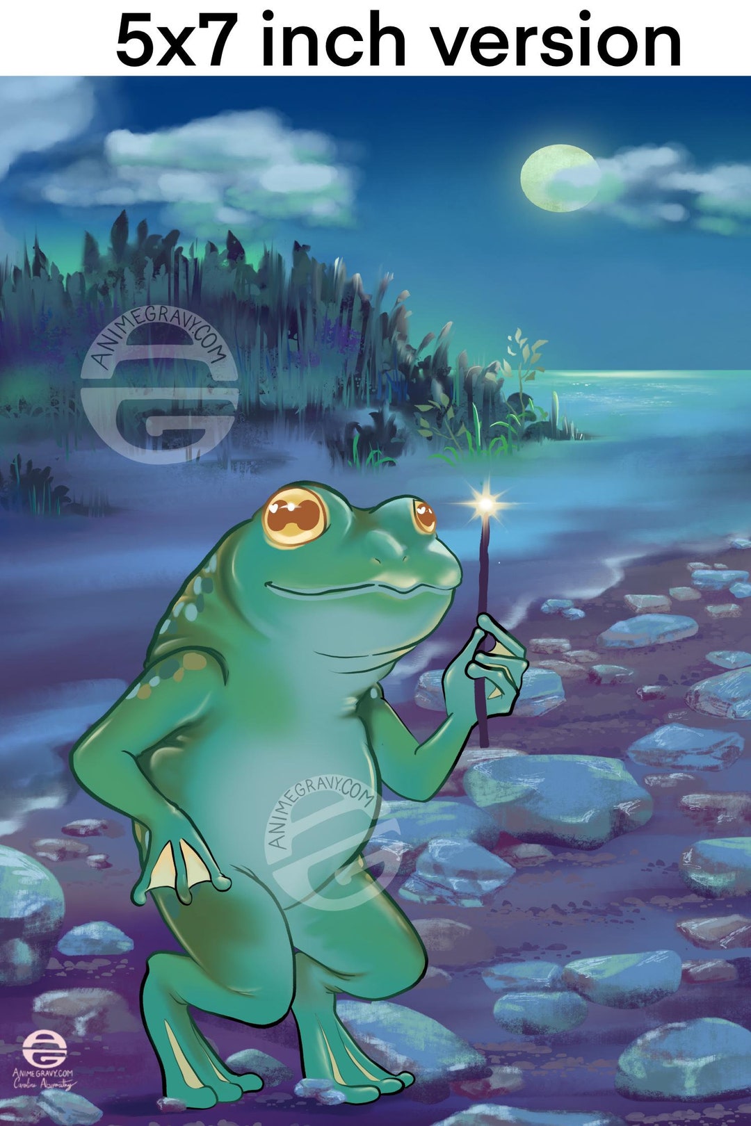 Loveland Frogman Cryptid 5x7" Art Print - Etsy