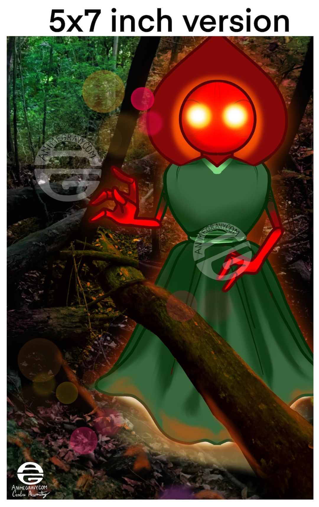 Cryptid Flatwoods Monster Braxton County Monster 5x7" Art Print - Etsy