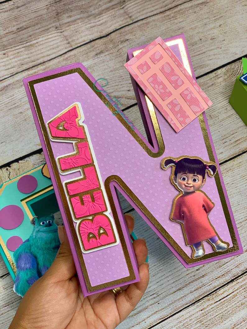 Monsters Inc 3D Letters/monsters Inc Centerpieces/monsters Inc | Etsy