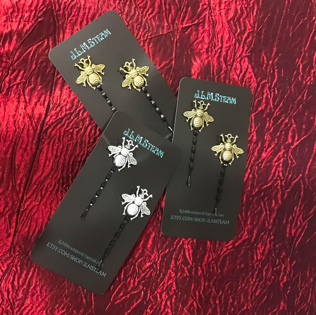 Honey Bee Hair Pins/ Bridal Hair Pins/ Women's Fashion Accessories ...