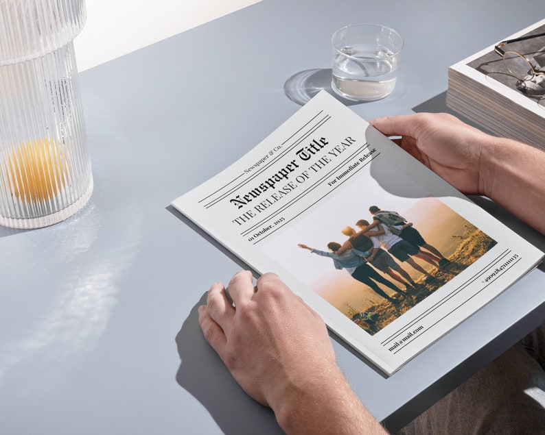 Personalized Newspaper Template Printable 100% Customizable in Canva ...