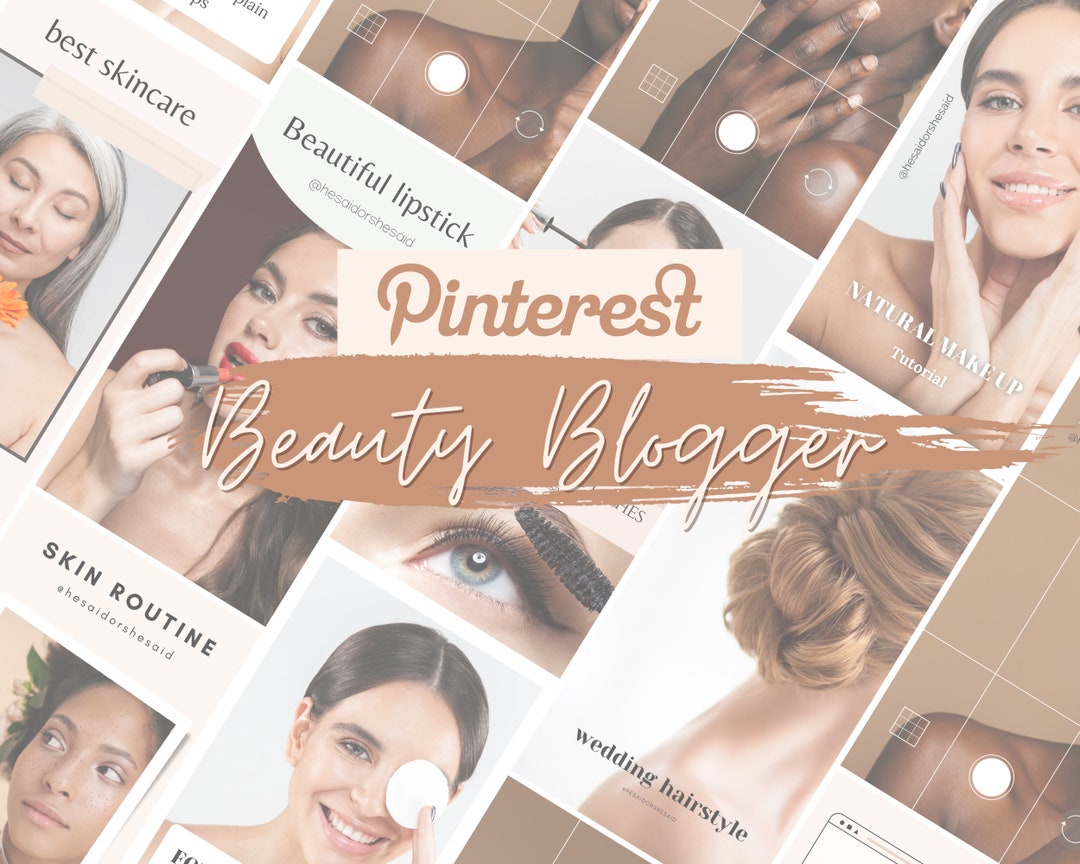 Pinterest Idea Pin Templates for Beauty Bloggers and Maximum - Etsy
