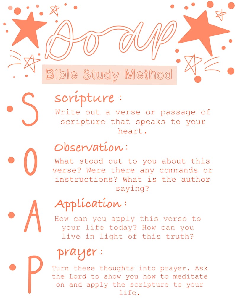 Soap Bible Study Method Guide Instant Download - Etsy