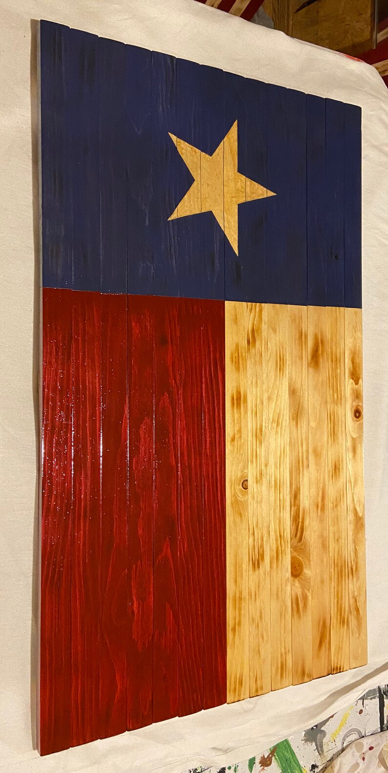 36x20 Large Handmade Texas Wooden Flag - Etsy