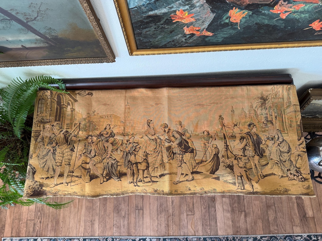 Antique Belgian Tapestry Wall Hanging Antique Rococo-style Tapestry ...