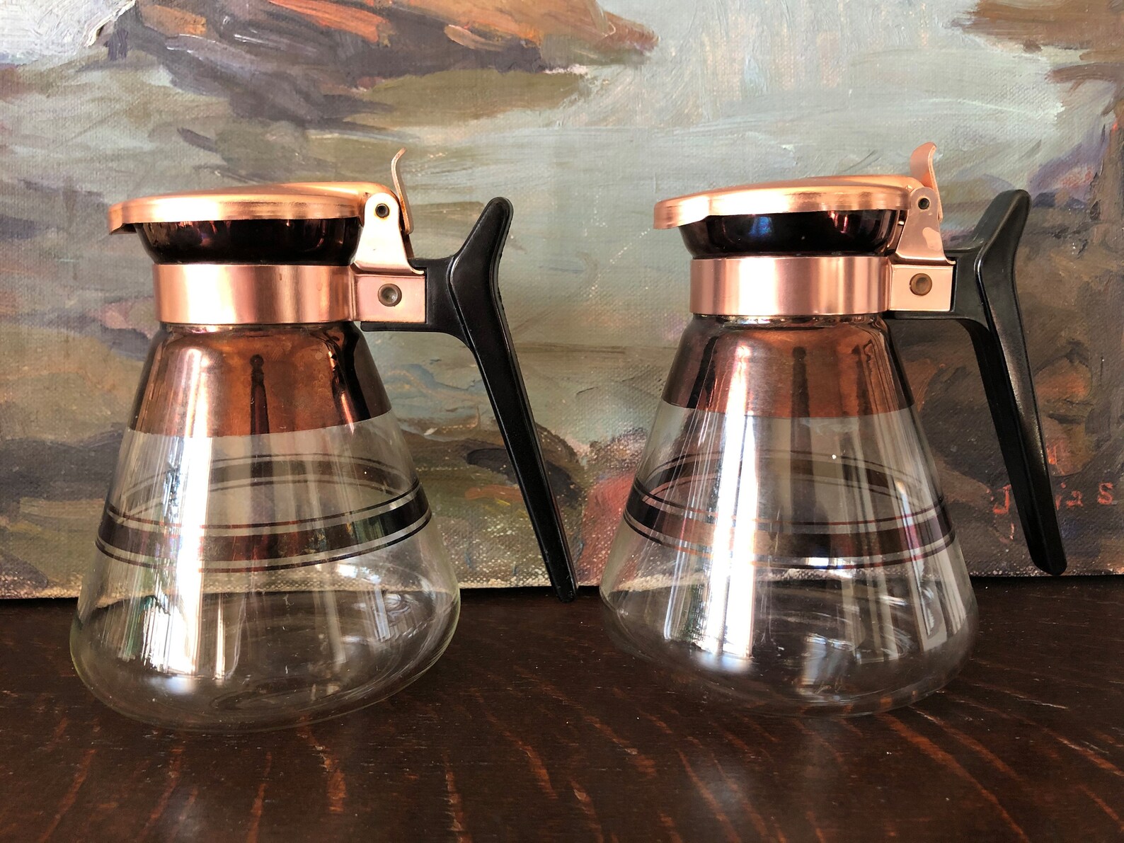 Vintage Mid Century Glass Carafe Set Vintage Coffee Teapot - Etsy