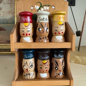 Vintage MCM Spice People Spice Rack Vintage Wall Mount Spice Rack ...
